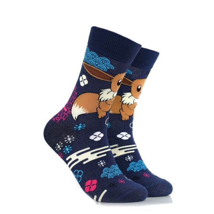 Iconic Socks Pokemon Eevee Crew Length Mens Formal Socks | Lazada PH