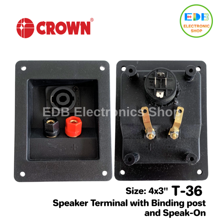Speaker terminal Binding Post with Speak-On jack terminal T-36 4x3 ...