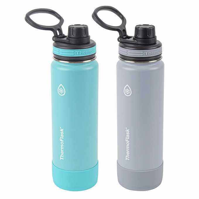ThermoFlask Insulated Stainless Steel Water Bottle with Spout Lid 24 oz 710ml (SOLD PER PIECE ...