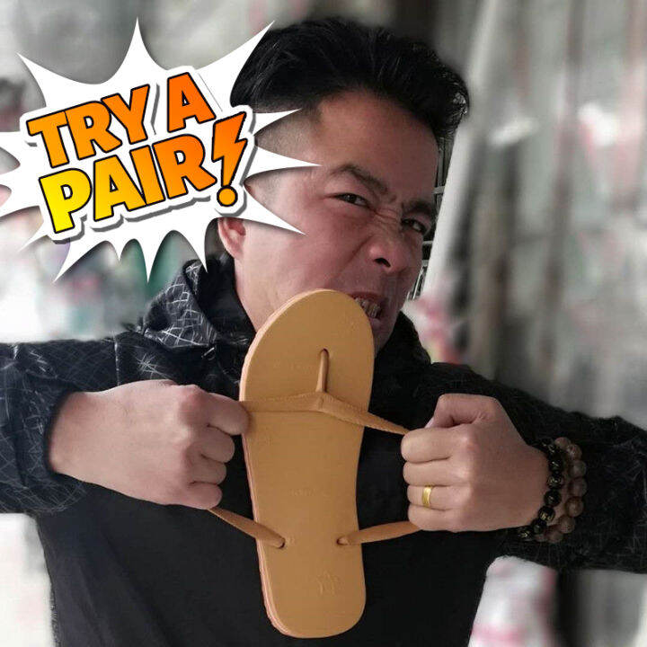 Thai classic Nanyang elephant Summer Beach slippers natural rubber ...