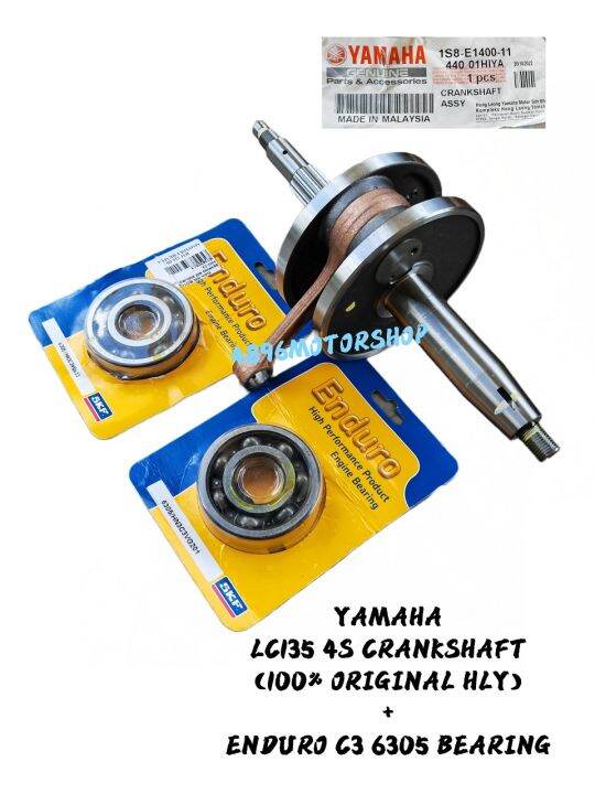 100% ORIGINAL HLY YAMAHA LC135 4S 4 SPEED 1S8-E1400-11 V1 - V7 CRANKSHAFT GRANSAP WITH ENDURO ...