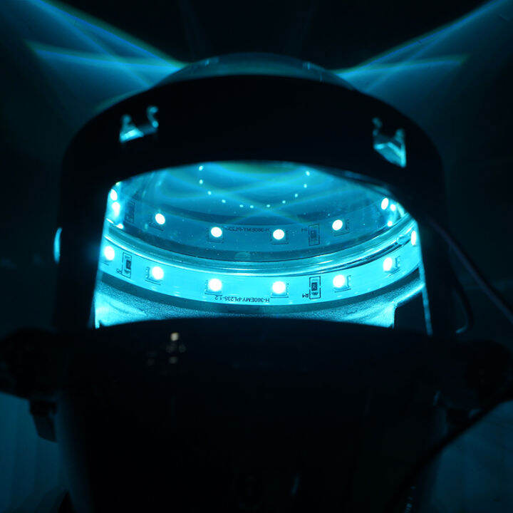 Devil eye แสงสีไอซ์บลุ หรือไฟสะท้อนในเลนส์ แบบ LED 360 องศา ใสใน ...