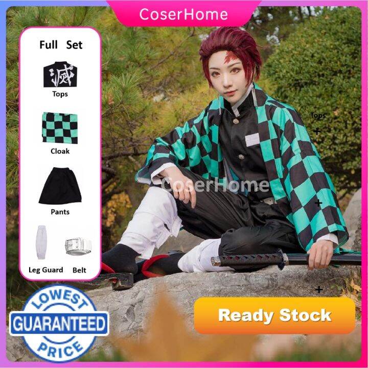 Tanjiro Costume Demon Slayer Costumes for men Uniform kids Anime ...