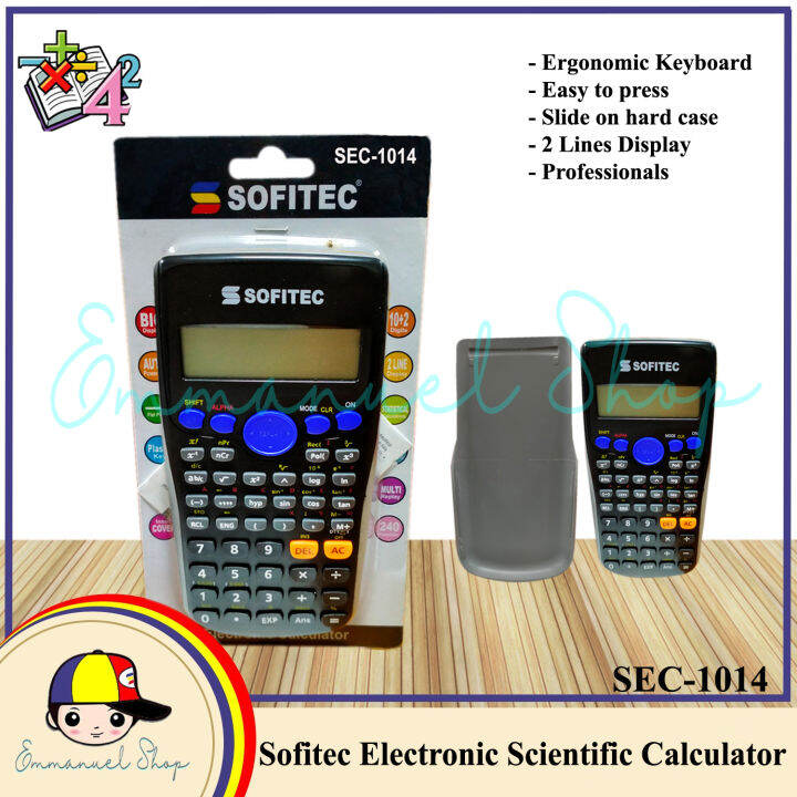 Scientific Calculator w/ Sliding Cover Electronic Calculator Sofitec ...