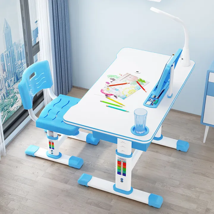 Kids Learning Table with Chair and Light | Lazada PH