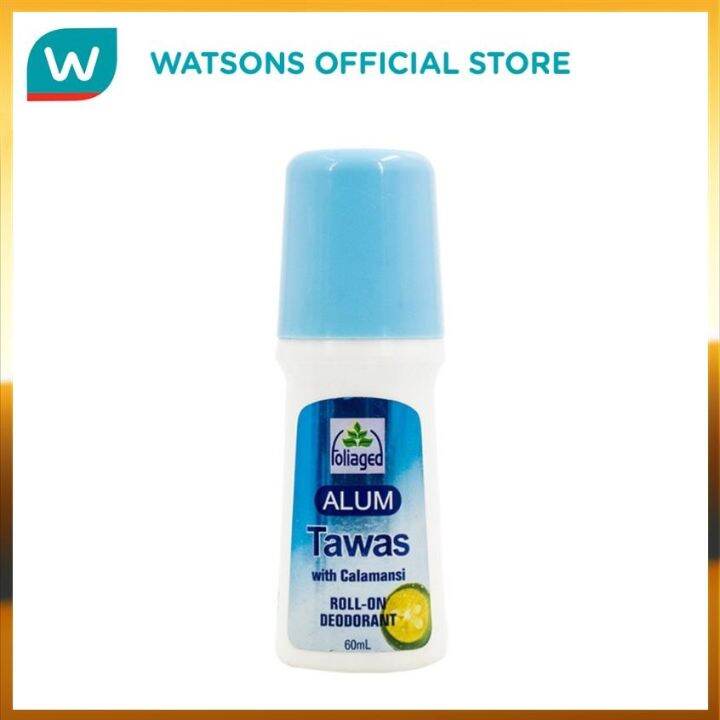 FOLIAGED Tawas with Calamansi Roll On Deodorant 60ml | Lazada PH