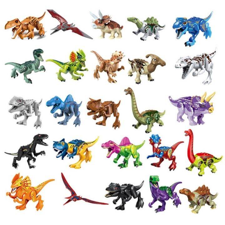 Small Size Building Block Dinosaurs Jurassic Park Dinos Compatible With ...