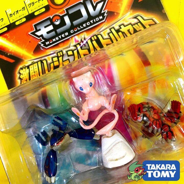 [Hiếm] Mô Hình Pokemon Groudon Kyogre Mew Set Super Fight huyền thoại chính hãng Takara TOMY ...