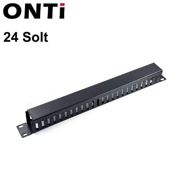 1U/2U Cable Management Horizontal Mount 19 inch Server Rack 12/24 Slot ...