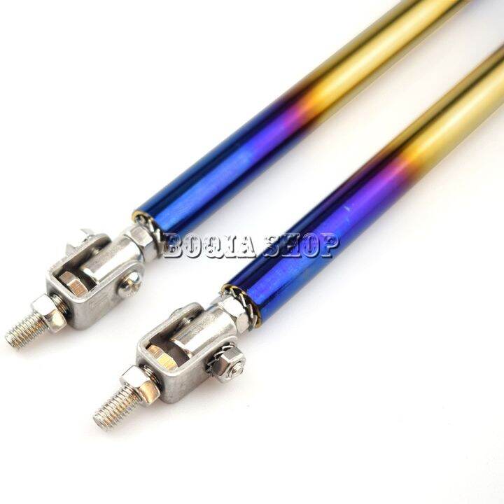 2 x Universal 150mm 200mm Adjustable Front Rear Bumper Lip Splitter Rod ...