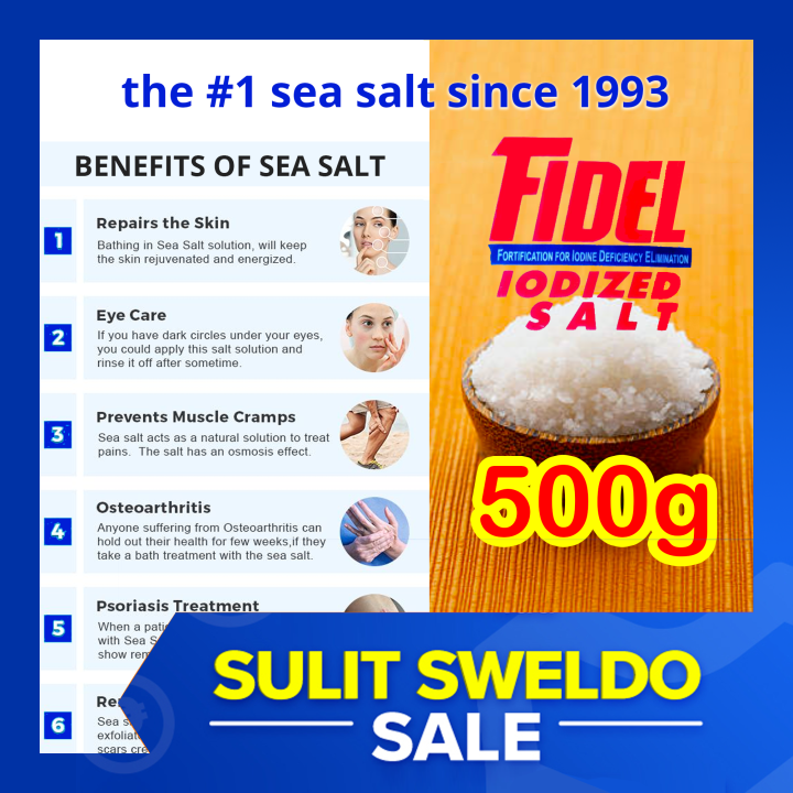 500g Philippine's #1 Bestselling Natural SEA SALT Coarse 100% Natural ...