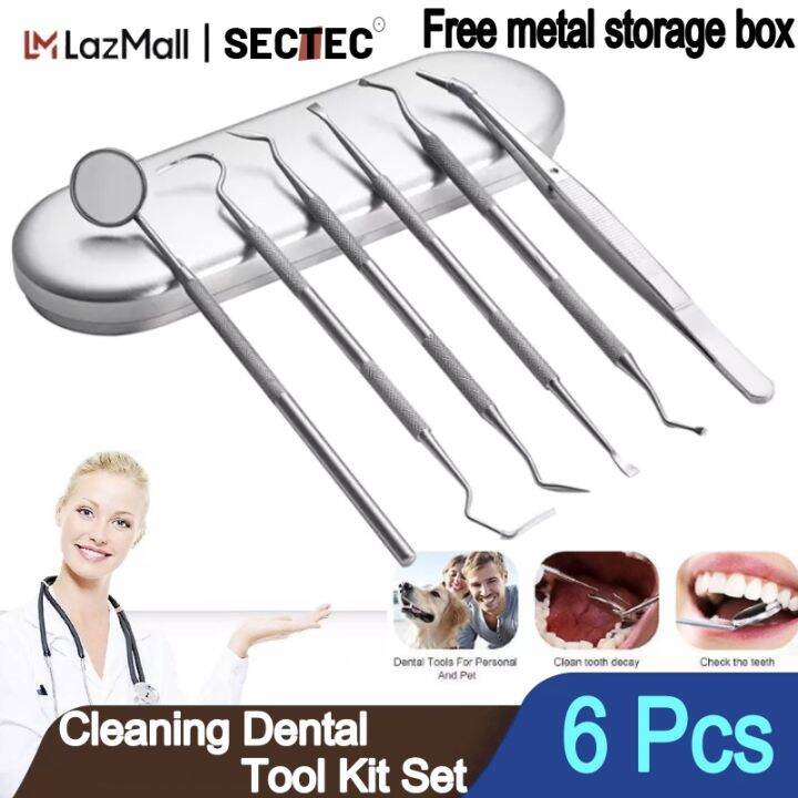 SECTEC🔥FAST POS🔥 (Maly Stop)6pcs Professional Handle Stainless Steel ...