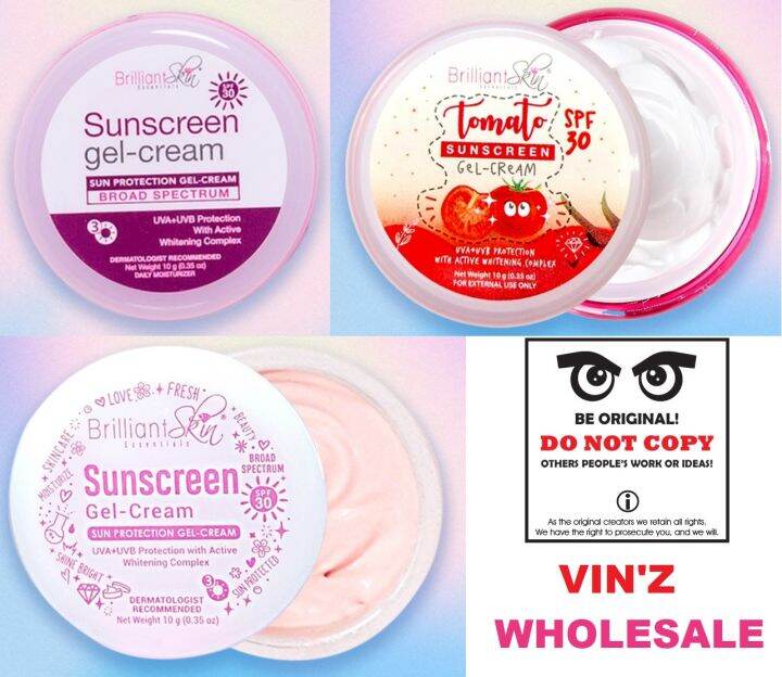Brilliant Skin SPF30 Sunscreen Gel Facial Creams 10g. | Lazada