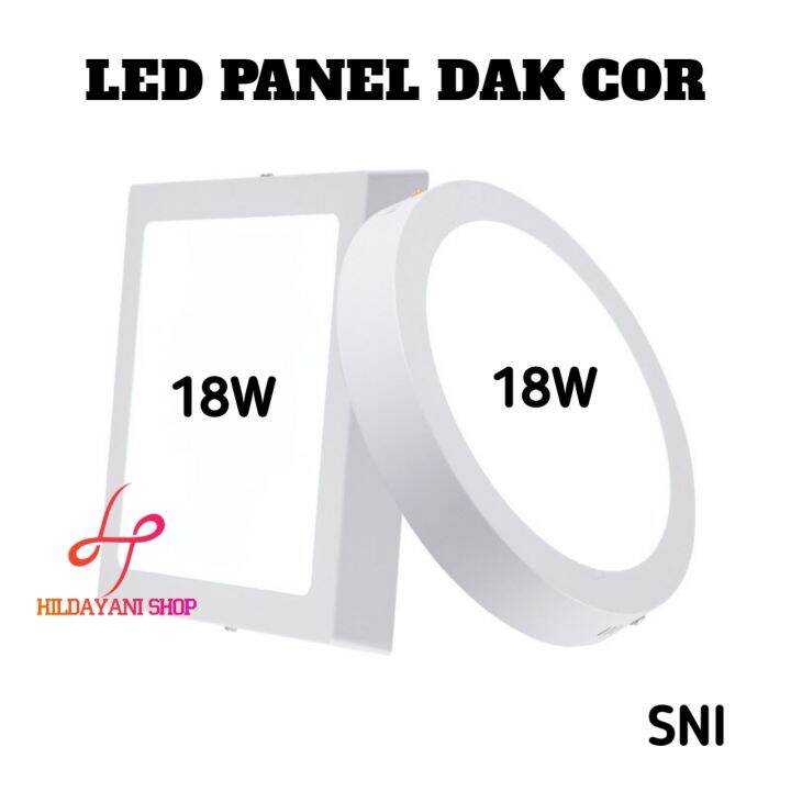 Lampu downlight LED OB panel 18 Watt 12 6w Kotak Bulat Outbow Persegi ...