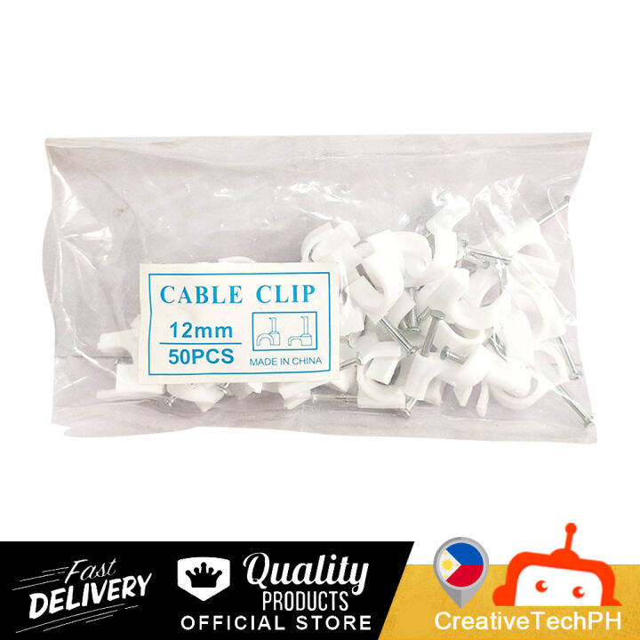 Cable Clips 12mm 50pcs | Lazada PH