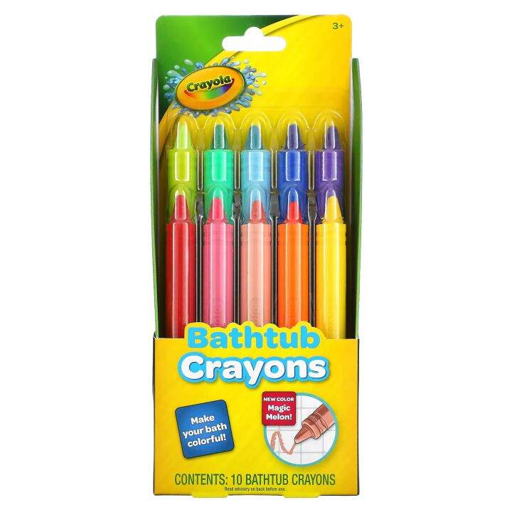 [PRE-ORDER] CRAYOLA BATHTUB CRAYONS 3+ 10 BATHTUB CRAYONS – KIDS SHOWER ...