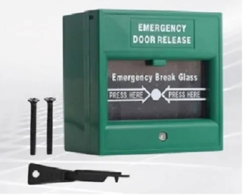 Emergency break Glass Green / breakglass door release akses kontrol ...