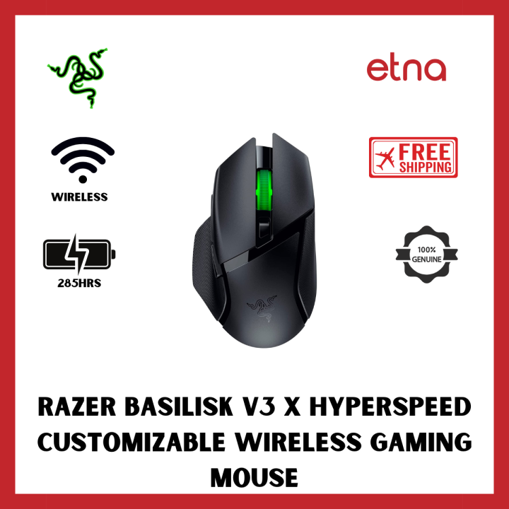 Razer Basilisk V3 X HyperSpeed Customizable Wireless Gaming Mouse ...