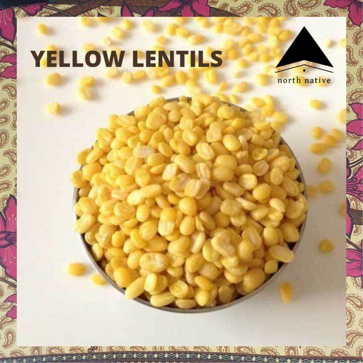 Organic Split and Skinned Green Gram / Yellow Lentils / Moong Dal 1kg ...