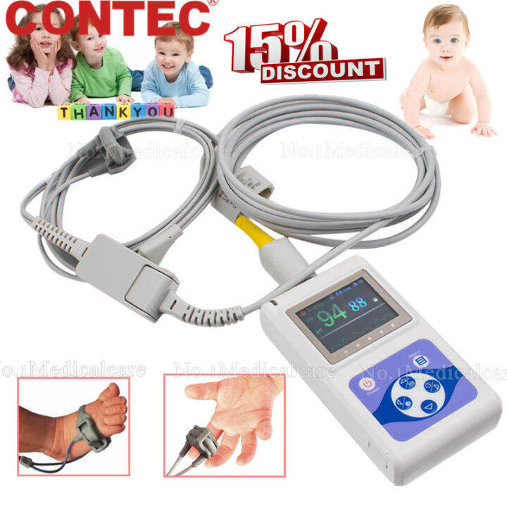 Infant Pediatric Neonatal Spo2 Oximeter Blood Oxygen O2 Meter CMS60D ...
