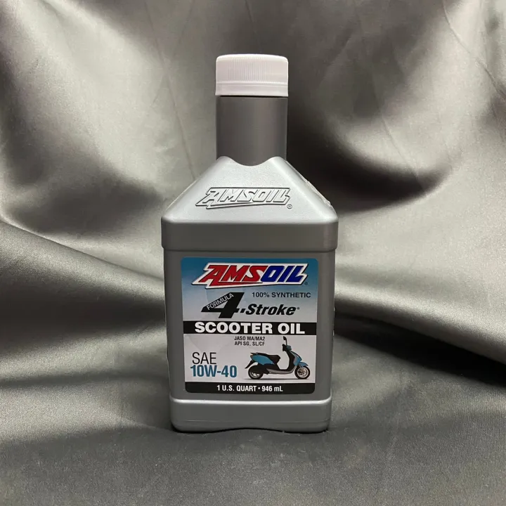 น้ำมันเครื่อง Amsoil Scooter 10W40 ขนาด 0.946 ลิตร จำนวน 1 ขวด | Lazada ...