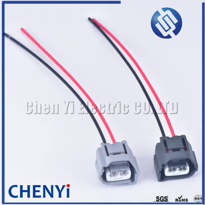 1set 2 Pin （Black+grey）（with 15cm wires）Ignition Coil Connector Plug ...