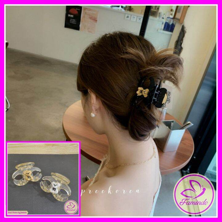 famindo - Jepitan Jedai OO Model Beruang Korea / Jepit Rambut Wanita ...