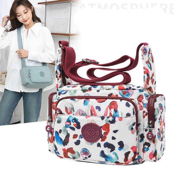 กระเป๋าสะพาย รุ่น SC-321 ยี่ห้อ JIELSHI มีทั้งสีพื้น และ ลาย #มีเก็บปลายทาง #กระเป๋าสะพายข้าง ...