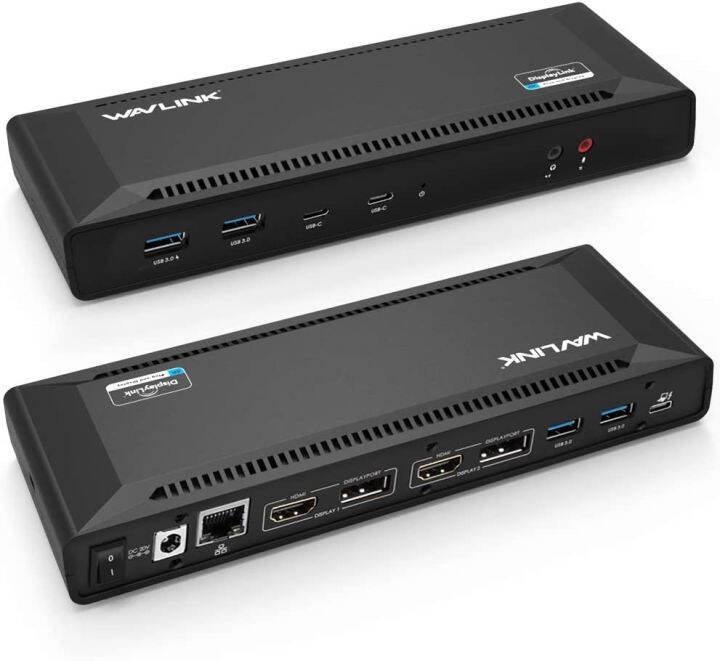 WAVLINK USB C Docking Station Dual 4K Display with 60W Charging/PD for ...