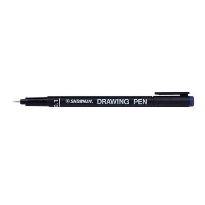 Drawing Pen Snowman Tip 0.1 Pena Gambar Tinta Hitam Harga Per Pcs ...