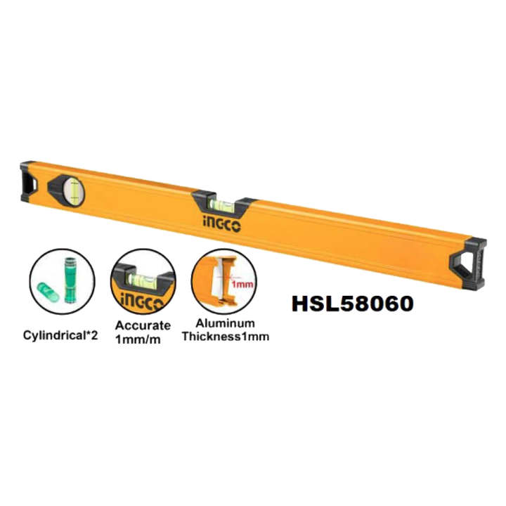 INGCO Tools Spirit Level Cylinder spirit Bulbs Aluminum Level ING-SS ...