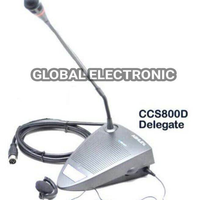 MIC DELEGATE ASHLEY CCS800D CONFERENCE ORIGINAL | Lazada Indonesia