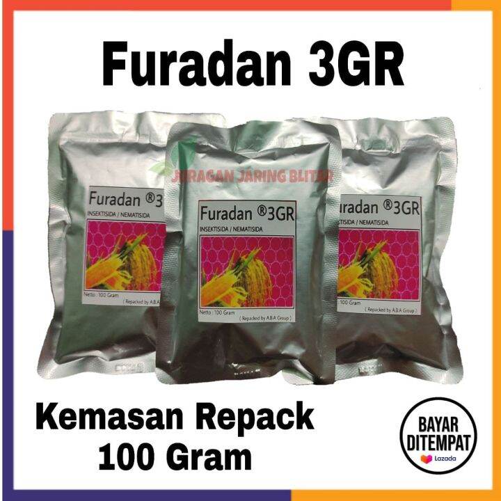 Furadan 3GR repack 100 gram - anti jamur tanaman -fungisida insektisida ...