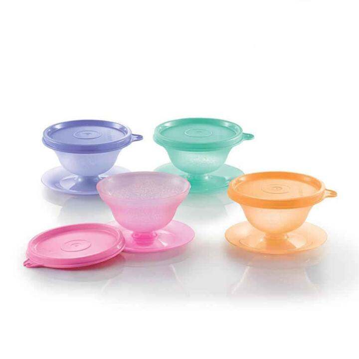 Tupperware Dessert Cups (4) 120ml | Lazada