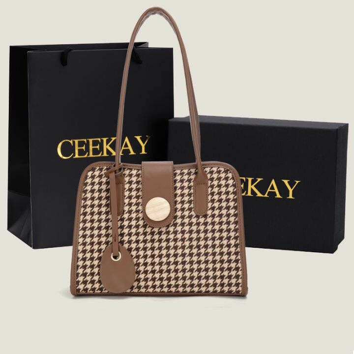 มีสินค้าในไทย🌺Ceekay กระเป๋าสำหรับคน กระเป๋าโท้ทลายฮาวส์ทูธ | Lazada.co.th