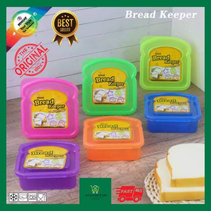 Bread Keeper Box Sandwich Keeper Slicer Baunan Sanwich Cutter Kids ...