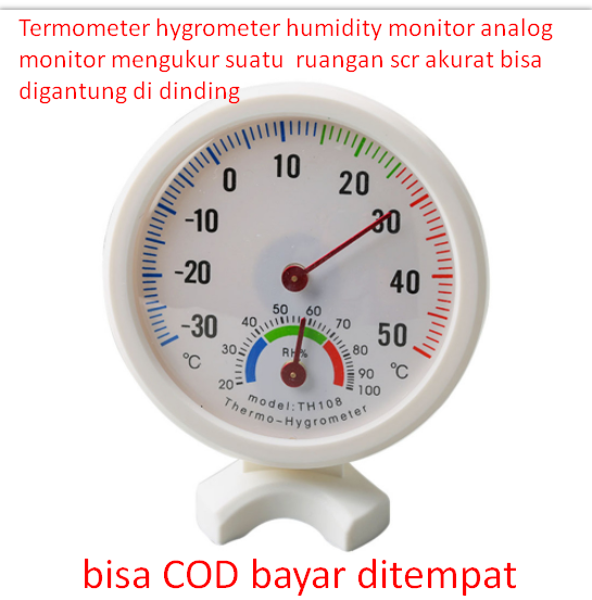Termometer hygrometer humidity monitor analog monitor mengukur suatu ...