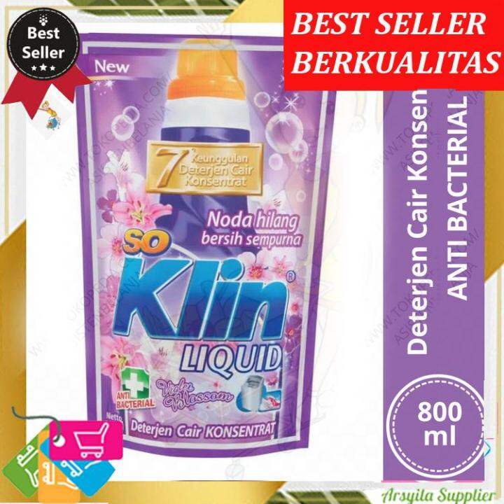 So Klin Liquid Violet (Ungu) 800ml SoKlin Cair Deterjen-Detergent ...