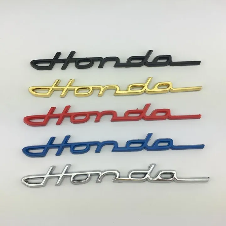 Cursive letter logo for Honda CRV Accord CIVIC CITY Fit Rear emblem ...