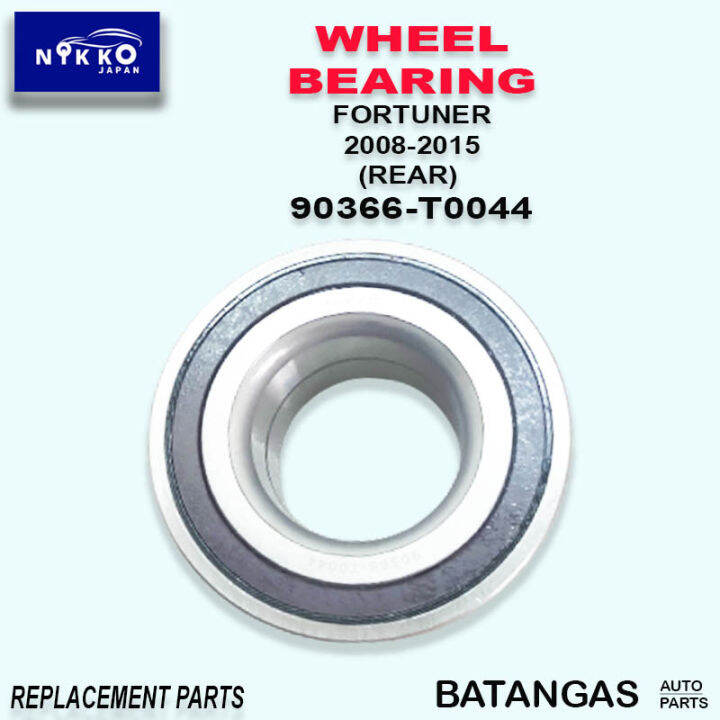 NIKKO JAPAN WHEEL BEARING FOR FORTUNER 2008-2015 (REAR) 90366-T0044 ...
