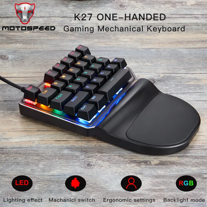 Motospeed K27 Gaming Mechanical Keyboard 27 Key Wired RGB Backlight ...