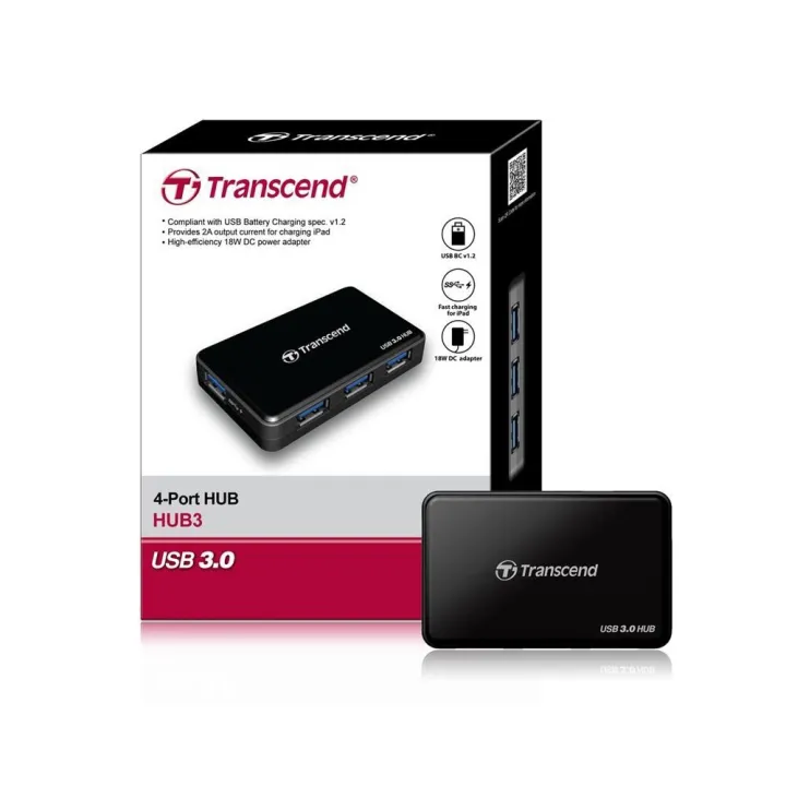 Transcend USB 3.0 4-Port HUB | Lazada.co.th