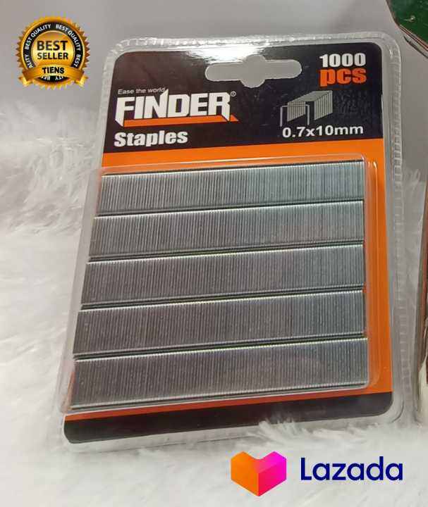 PROMO TERMURAH FINDER 0.7x10mm Refill Gun Tacker Isi Stapler Tembak ...
