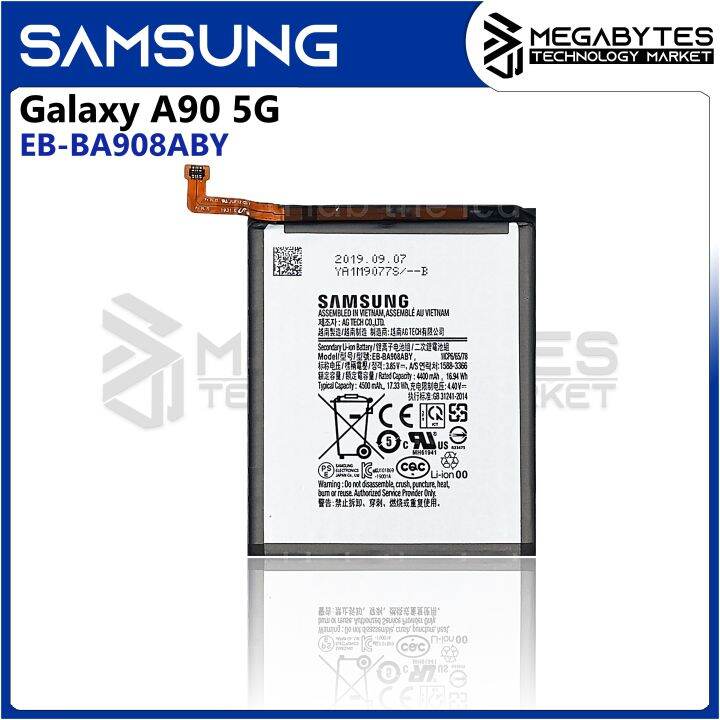 Battery for Samsung Galaxy A90 5G EB-BA908ABY 4500mAh Built-in High Quality | Lazada PH
