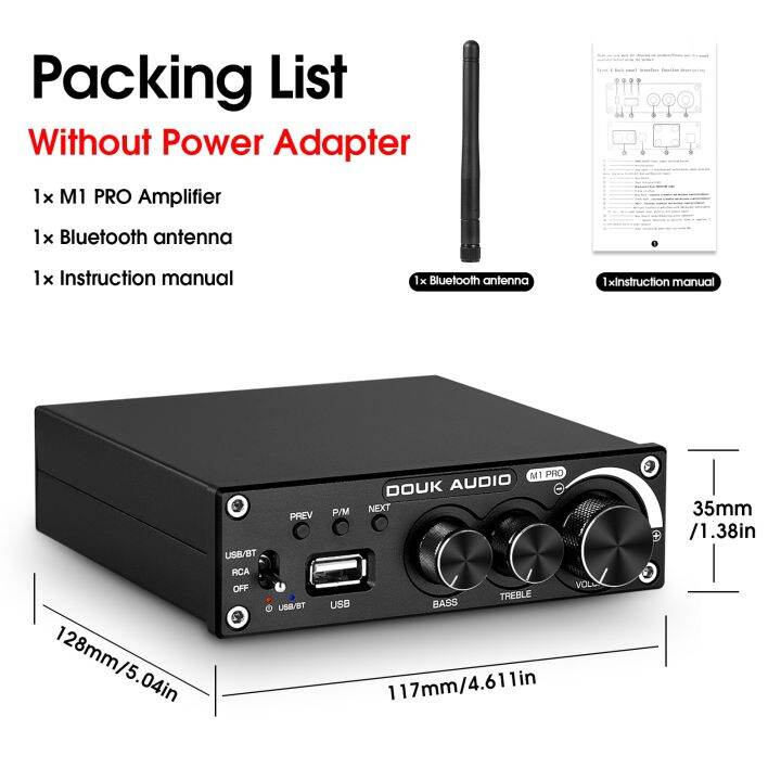 Camera Douk Audio M1 PRO Hifi Bluetooth 5.0 Stereo TDA7498E Power ...
