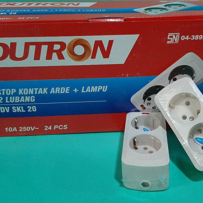 DUTRON , STOP KONTAK ARDE 2 LUBANG + LAMPU SNI TERMINAL KUNINGAN | Lazada Indonesia