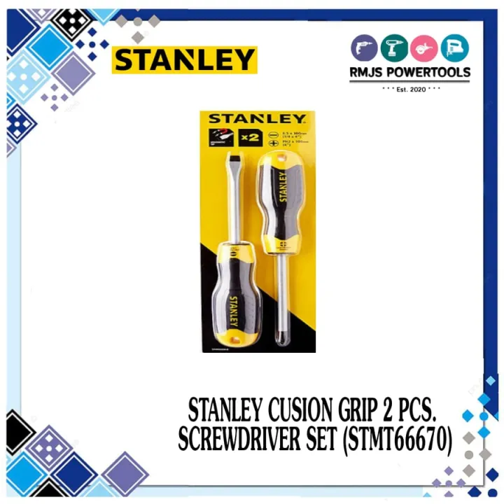 STANLEY SCREWDRIVER CUSION GRIP 2 PCS. SET (STMT66670) | Lazada PH