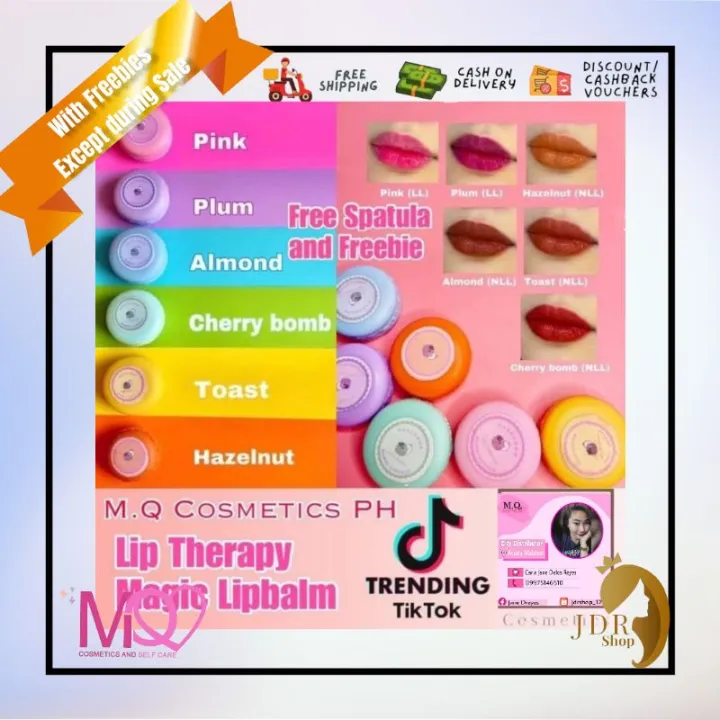 M.Q Cosmetics Macaroon Lip Therapy with SPATULA | Lazada.co.th