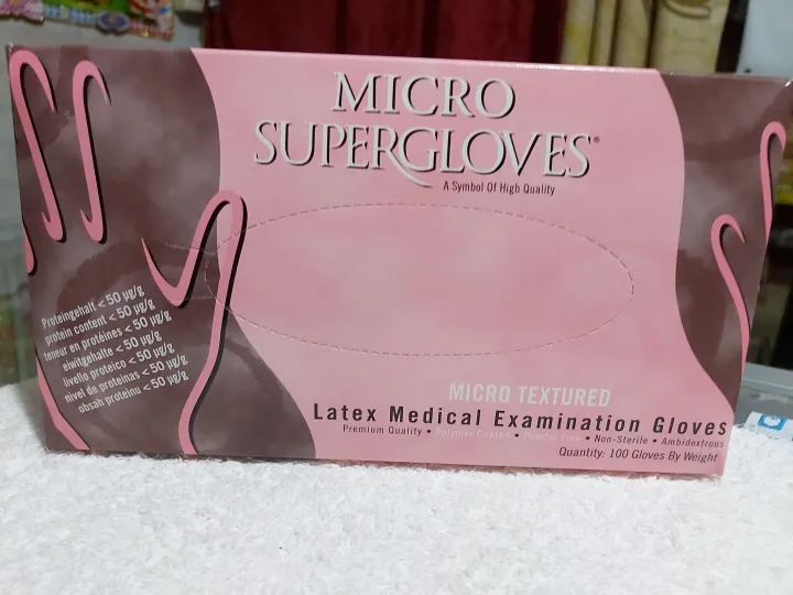 microsuper gloves MEDIUM 100 pcs | Lazada PH