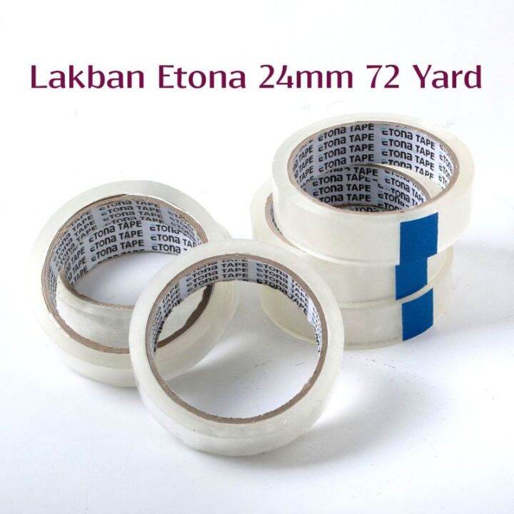 Lakban Solasi Etona 1 Inch 72 Yard - Selotip 24mm Solatip Isolasi Murah ...